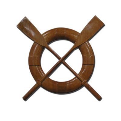 Coast Guard (USCG) Surfman Insignia Mahogany Wall Plaque