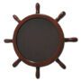 U.S. Navy Ships Wheel Retirement Mahogany Shadow Box