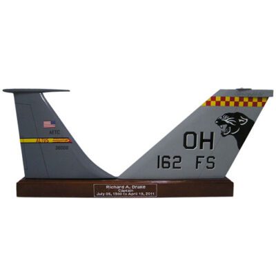 USAF KC-135 & F-16 Authentic Mirrored Tail Flashes mahogany