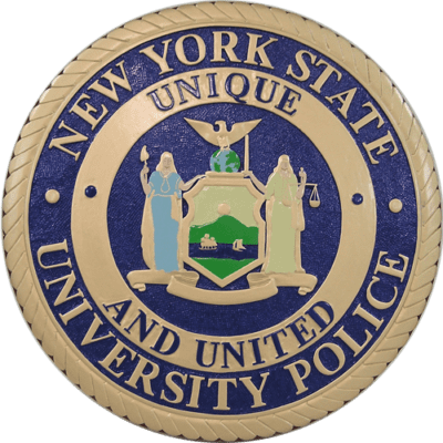 New York State University Police Seal Wooden Plaque – U.S. Federal ...