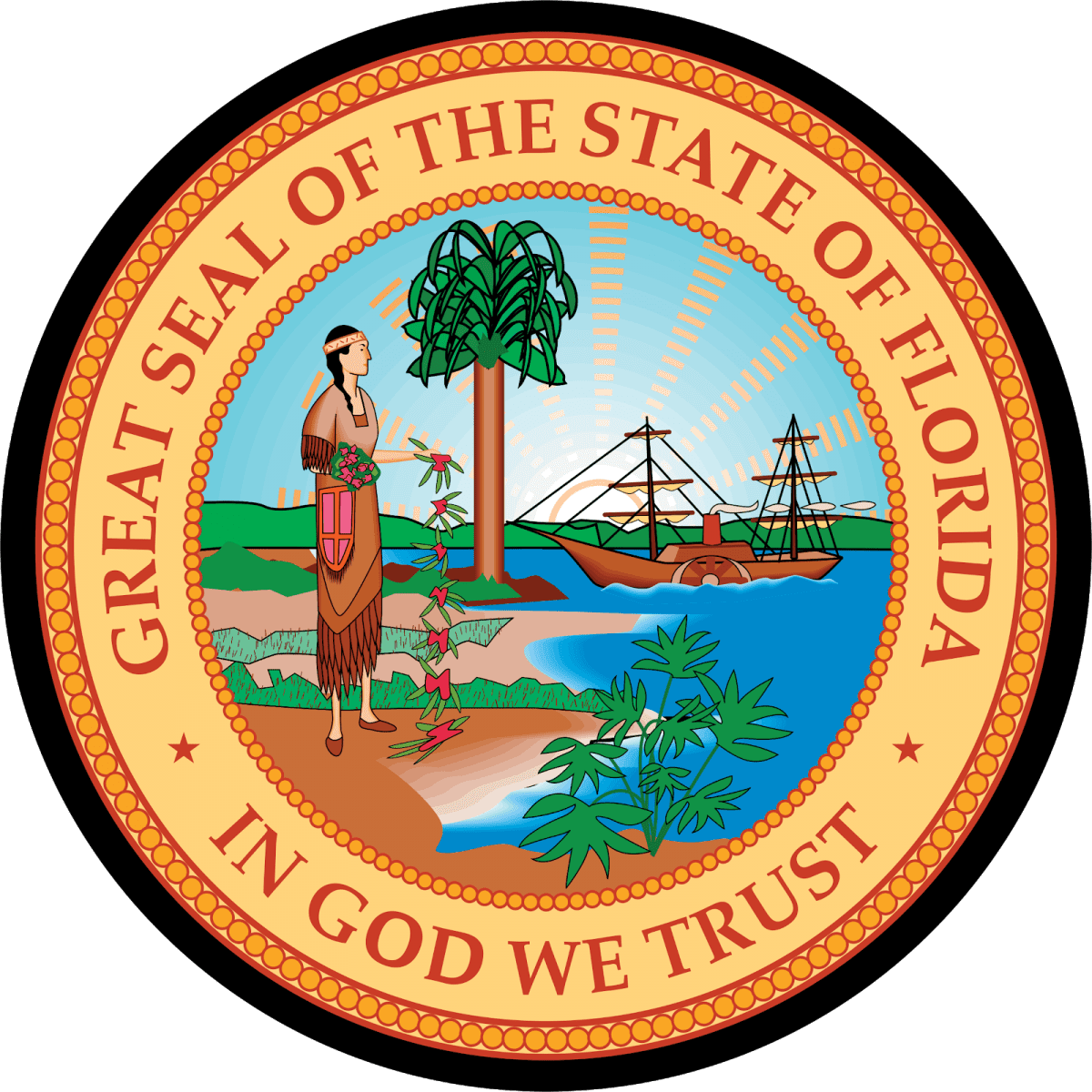 Great-Seal-of-State-of-Florida-Mouse-Pad | U.S. Federal Government ...