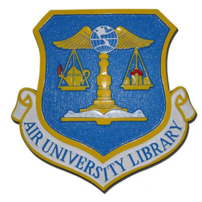 Air Force (USAF) Air University Library Emblem Wooden Plaque | U.S ...