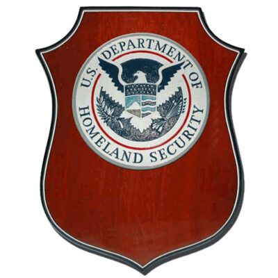 Homeland Security Seal Shield Shaped Award Plaque | U.S. Federal ...