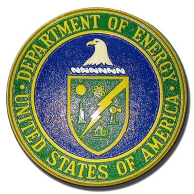 U.S. Department of Energy (DOE) Official Seal Wooden Plaque