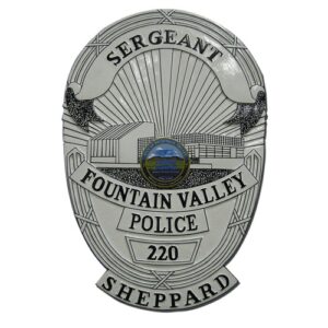 Fountain Valley Police Sergeant Badge Plaque 1 | U.S. Federal ...