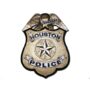 Houston Police Officer Replica Wooden Badge Plaque
