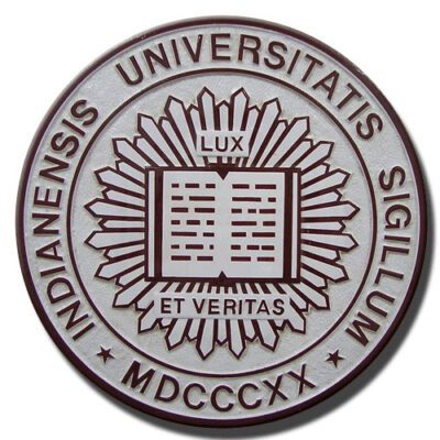 Indiana University Seal Wooden Wall Plaque | U.S. Federal Government ...