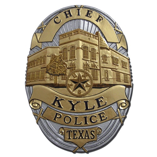 Kyle Texas Police Chief Badge Plaque 1 | Government Service Agency ...