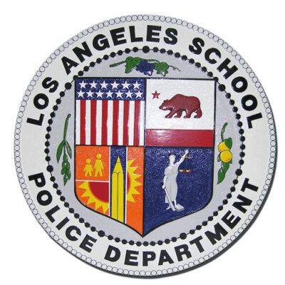 Los Angeles Schools Police Department Seal Wooden Plaque – U.S. Federal ...