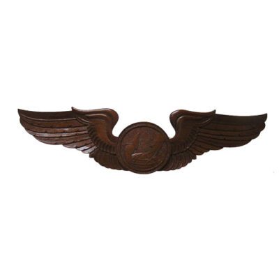 USAF Remote Pilot Sensor Operator Wings Mahogany Wall Plaque