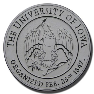 The University of Iowa Seal Wooden Wall & Podium Plaque