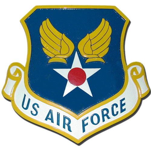 Air Force (USAF) Headquarters (HQ) Emblem Wooden Plaque | U.S. Federal ...
