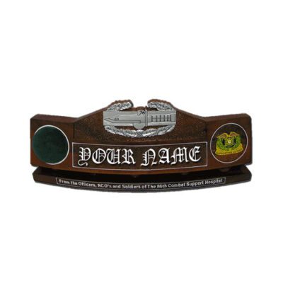 U.S. Army Wooden Desk Name Plates - Personalized w/rank
