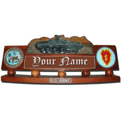 U.S. Army Wooden Desk Name Plates - Personalized w/rank