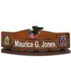Marine Corps Wooden Desk Name Plates - Personalized w/rank