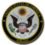U.S. Embassy International Official Seal Mahogany Plaque