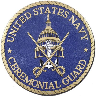 Navy (USN) Ceremonial Guard Command Seal Wooden Plaque – U.S. Federal ...