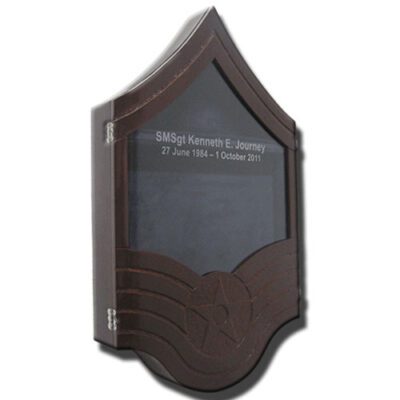 USAF E-8 Senior Master Sergeant Shadow Box – Natural Dark – U.S ...