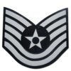Air Force USAF E6 Rank Emblem Insignia Mahogany Wall Plaque