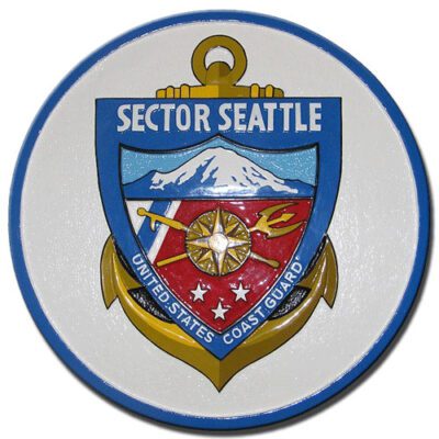 Coast Guard (USCG) Sector Seattle Seal Wooden Plaque – U.S. Federal ...