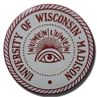 University of Wisconsin Madison Seal Wooden Wall Plaque
