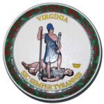 Virginia State Official Seal Mahogany Wooden Wall Plaques
