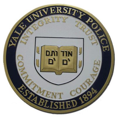 Yale University Police Department Seal Wooden Plaque | U.S. Federal ...
