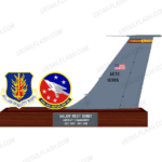 Custom Military Aircraft Tail Flashes Mahogany Wood Plaques