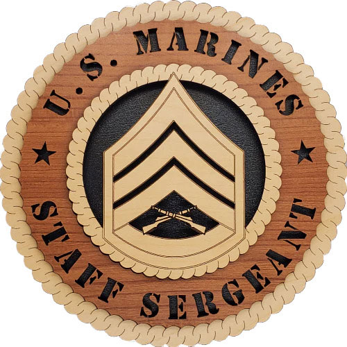 U.S. Marine Corps (USMC) Staff Sergeant Seal Wooden Plaque | U.S ...